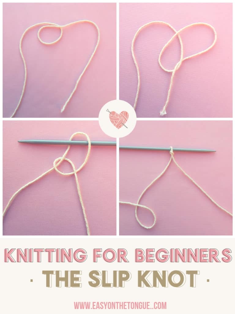 Knitting for Beginners – How to make a slip knot