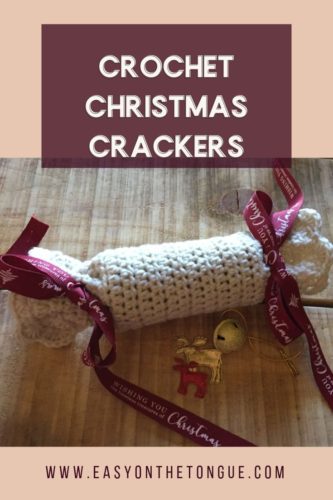 How to crochet Christmas crackers, free pattern