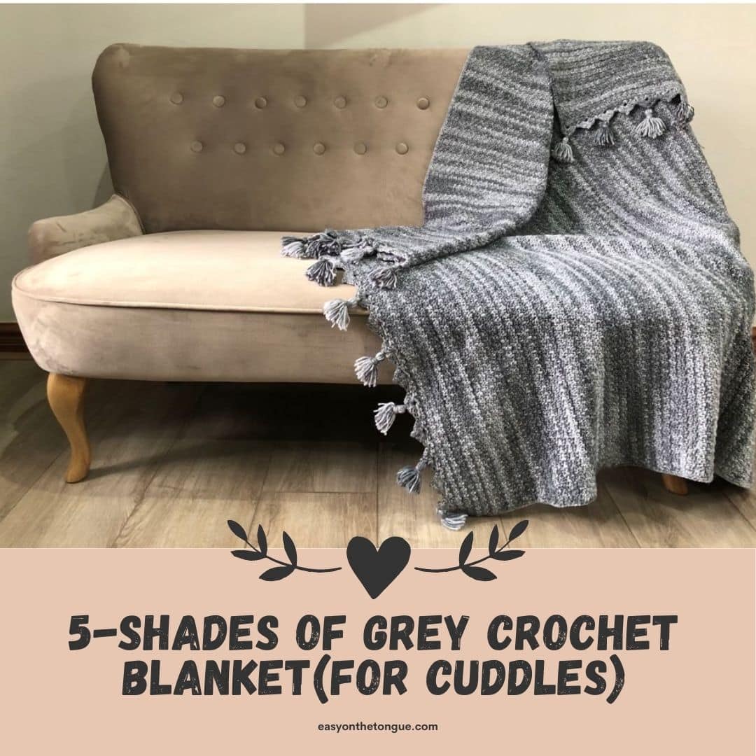 5 Shades of Grey Crochet Blanket Pattern, Big enough for Cuddles