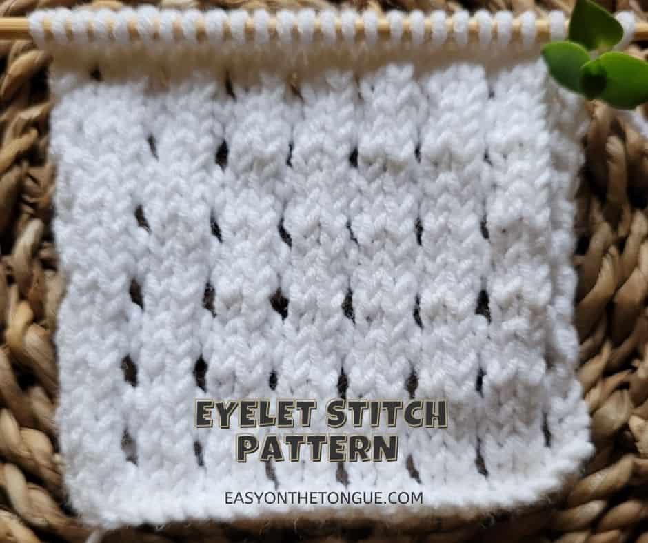 Lace Knitting and How to Knit Eyelet Lace Stitch Pattern