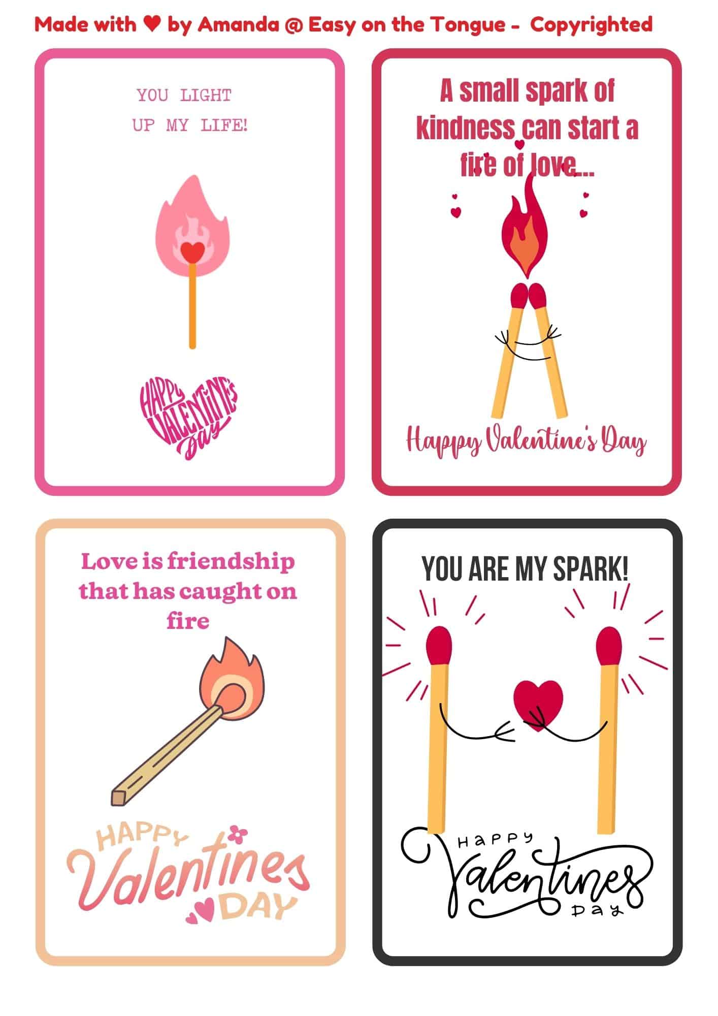 Put some spark in your valentine’s gift, free printable